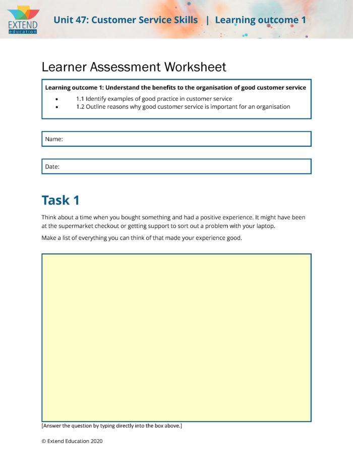 Guide to this interactive unit - Extend Education